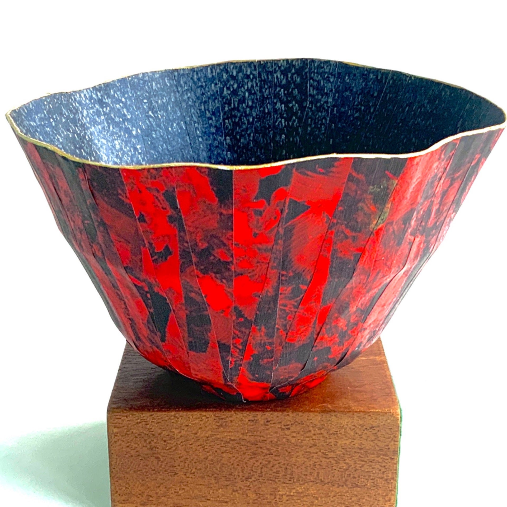 Marie K. - Lovingly Deeply Red Paste Paper Mache Bowl | Ten Women ...